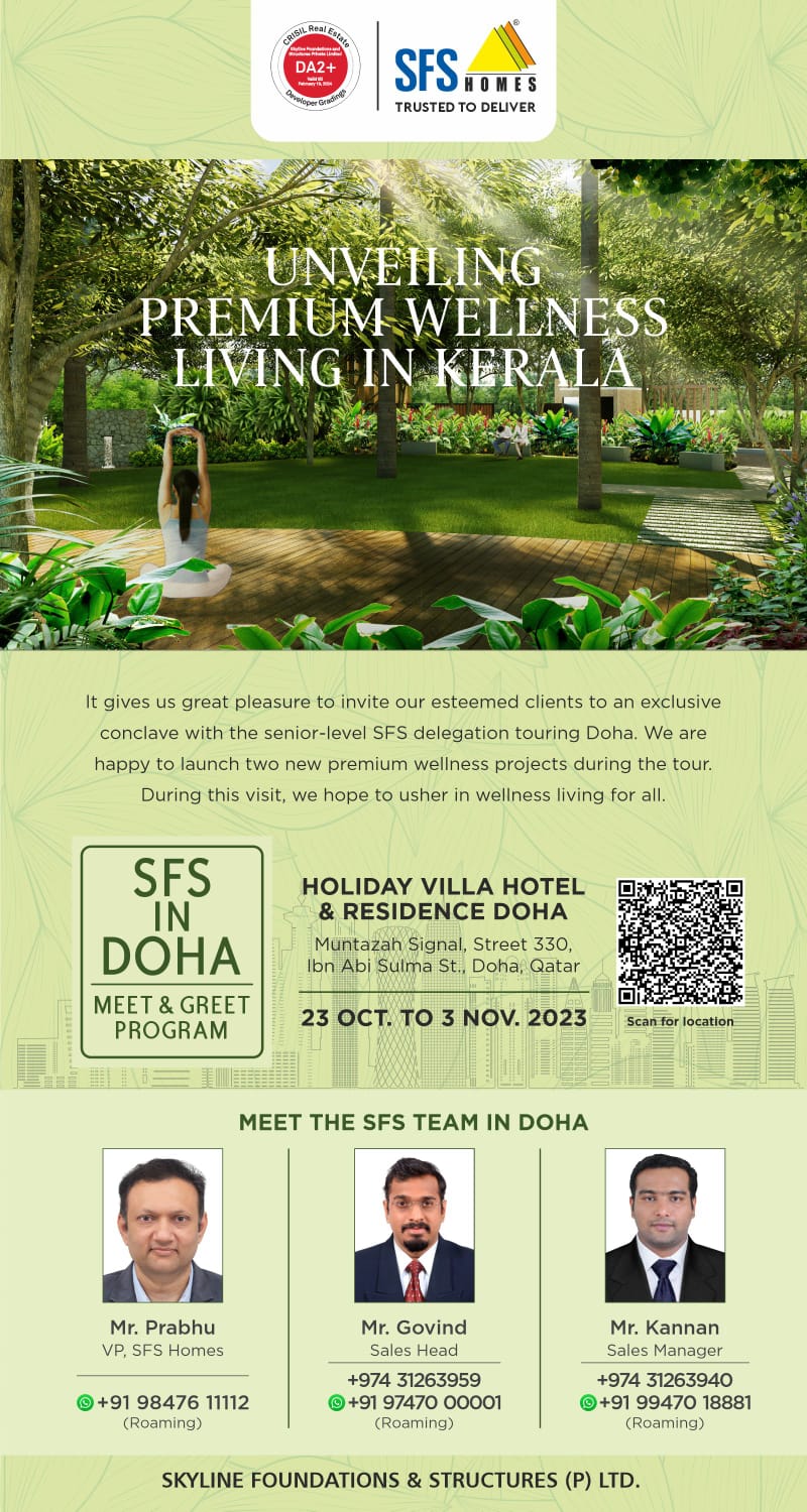 SFS HOMES | Premium Builders in Kochi Trivandrum Kottayam